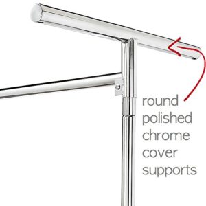 Only Hangers Heavy Gauge Clear Z Rack Cover with Zipper Plus a Pair of Round Tubing Cover Support Brackets - Combo Kit fits All 5' Wide Z Racks (Note: Z Racks Sold Separately)