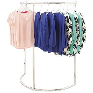 half round clothing rack adjustable height 43" diameter