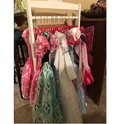 Niceful White Kids Dress Up Rack, Child Garment Rack, Girls Toddlers Clothes Rack, Dress Up Storage Kids Costume Organizer, Hanging Armoire Closet Unit Furniture for Dramatic Play