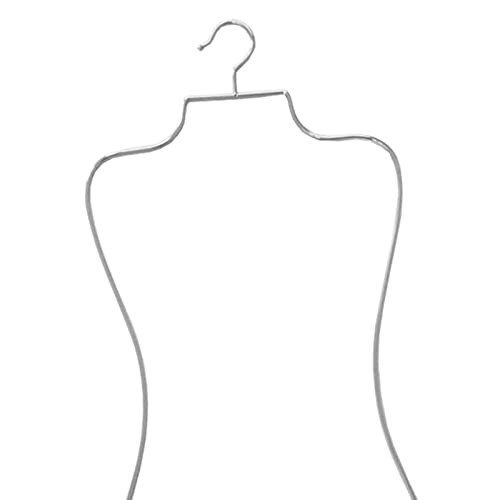 Colcolo Wire Body Shape Display Hanger, Bikini Bathing Suit Dress Holder Metal Rack for Boys Girls Windows Closet Bedroom Cloakroom, Argent