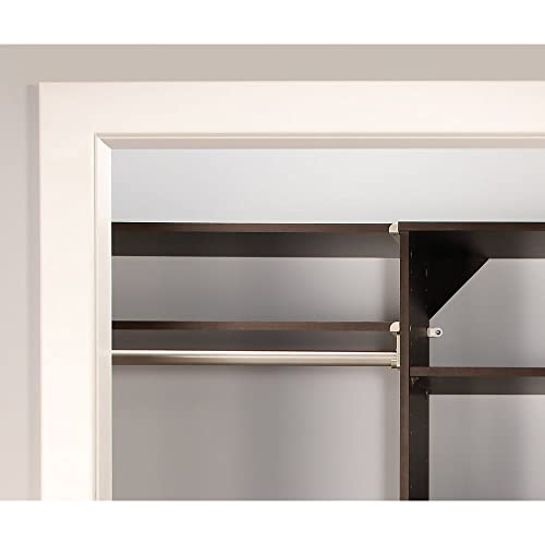 ClosetMaid SuiteSymphony 47.7-inch Wide Top Shelf Midnight Brown Wood Finish