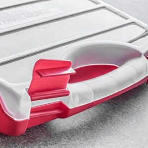 SE Red Organizer/Storage Container with Lid and 17 Compartments - 87118DB