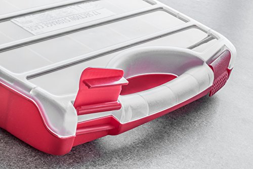 SE Red Organizer/Storage Container with Lid and 17 Compartments - 87118DB