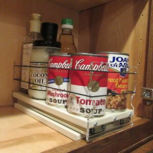 Vertical Spice - 5x1x11 DC - Heavy Duty Storage Organizer Drawer for Cabinets and Pantries - Size: 5.75" Width x 5.0" Height x 10.6" Depth - MADE IN USA