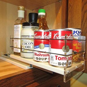 Vertical Spice - 5x1x11 DC - Heavy Duty Storage Organizer Drawer for Cabinets and Pantries - Size: 5.75" Width x 5.0" Height x 10.6" Depth - MADE IN USA