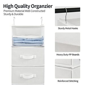 GRANNY SAYS Bundle of 1-Pack Shelf Organizer for Closet & 1-Pack Extra Large Rectangle Storage Bin