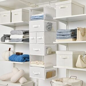 GRANNY SAYS Bundle of 1-Pack Shelf Organizer for Closet & 1-Pack Extra Large Rectangle Storage Bin