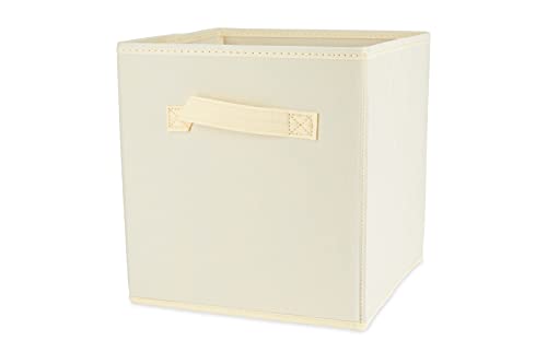 DFL INC. Fabric Storage Bins, Organization - Storage, Closet Organizer Cube Storage, 6 Pack (Beige)