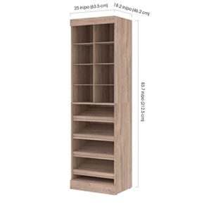 Bestar Pur Closet Organizer in White, 25W