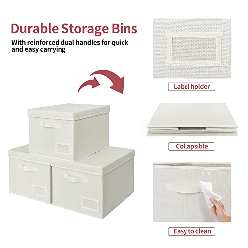 GRANNY SAYS Bundle of 1-Pack Hanging Closet Organizers and Storage & 3-Pack Clothing Storage Bins