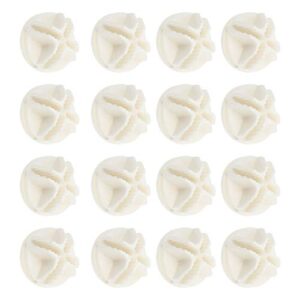 cabilock 20pcs white wire cube plastic connectors for modular storage organizer closet and wire shelving closet clasp buckle clip buttons