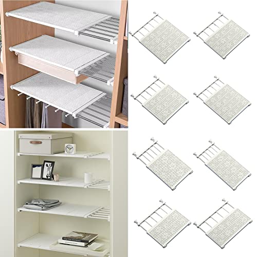 Cielo Meraviglioso Multifunctional Shelf Storage Rack - Tension Shelf, Expandable Shelf, Adjustable Shelves for Closet/Camper, Expandable Closet Tension Shelf Rod