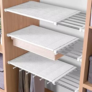 Cielo Meraviglioso Multifunctional Shelf Storage Rack - Tension Shelf, Expandable Shelf, Adjustable Shelves for Closet/Camper, Expandable Closet Tension Shelf Rod