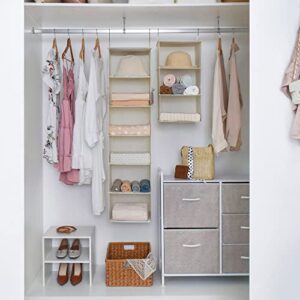 GRANNY SAYS Bundle of 1-Pack Shelf Organizer for Closet & 1-Pack Closet Hanging Storage Shelves