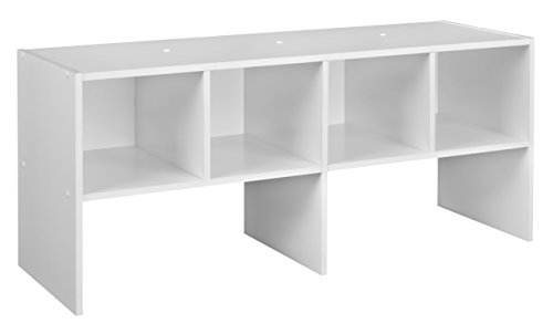 ClosetMaid 1565 Stackable 5-Shelf Organizer, White & 5062 All-Purpose Organizer, White