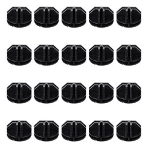 doitool wire cube stopper black cube plastic connectors interlocking connectors wire grid cube buckle clips for closet modular cabinet storage organizer 20pcs storage organizer unit