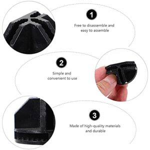 DOITOOL Wire Cube Stopper Black Cube Plastic Connectors Interlocking Connectors Wire Grid Cube Buckle Clips for Closet Modular Cabinet Storage Organizer 20pcs Storage Organizer Unit