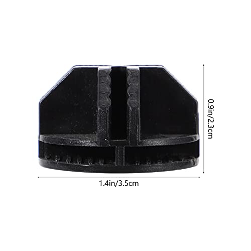 DOITOOL Wire Cube Stopper Black Cube Plastic Connectors Interlocking Connectors Wire Grid Cube Buckle Clips for Closet Modular Cabinet Storage Organizer 20pcs Storage Organizer Unit