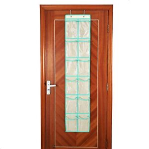 ANIZER Over The Door Shoe Organizer Hanging Narrow Closet Door Shoe Storage Large Clear Pockets Chart (12 POCKETS)