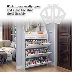 1 Pair Shoe Cabinet Shelf Home Plastic Hollowed Two Layers Rack Shoes Drawer Cabinet Hinges for Shoes Rack, Shelf, Cabinet