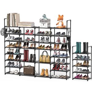 mavivegue shoe rack, 8 tier large shoe rack organizer 5 tier shoes rack for closet entryway