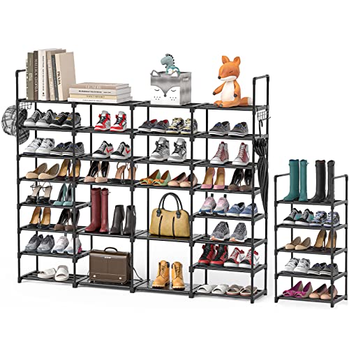 Mavivegue Shoe Rack, 8 Tier Large Shoe Rack Organizer 5 Tier Shoes Rack for Closet Entryway