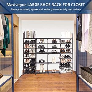 Mavivegue Shoe Rack, 8 Tier Large Shoe Rack Organizer 5 Tier Shoes Rack for Closet Entryway