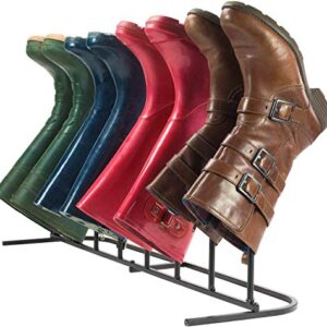 Boot Rack Sturdy, Perfect for Storing & Drying. Compact Size Allows for Limited Space and Portable Storage of Your Boots .Boot Rack Free Standing Organizer, Simple Assemble.