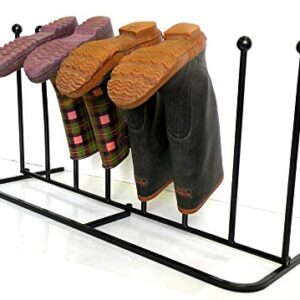 Boot Rack Sturdy, Perfect for Storing & Drying. Compact Size Allows for Limited Space and Portable Storage of Your Boots .Boot Rack Free Standing Organizer, Simple Assemble.