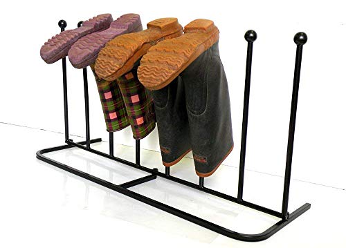 Boot Rack Sturdy, Perfect for Storing & Drying. Compact Size Allows for Limited Space and Portable Storage of Your Boots .Boot Rack Free Standing Organizer, Simple Assemble.