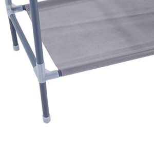 JASOYA Simple Assembly 10 Tiers Non-woven Fabric Shoe Rack，fashionble and convenient design， Gray