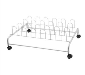 suprima underbed shoe holder with wheels - white