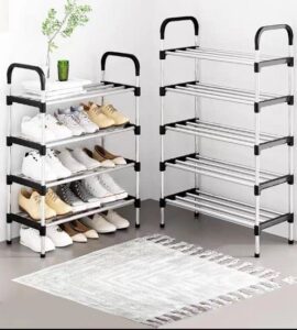 5 tiers antirust stainless steel stand shoe racks kids organizers