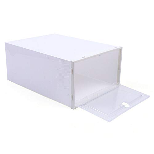 TFCFL Shoe Storage Box - 20/24PCS Shoes Orgainzer Plastic Stackable Clear Boxes Containers Shoe Drawer Holder (24 Boxes)