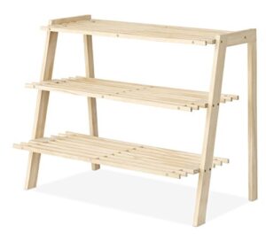 whitmor 3-tier wood shoe shelves