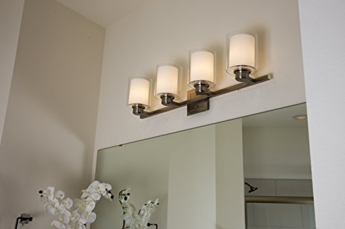 Design House 556175 Oslo 5 Light Vanity Light, Satin Nickel