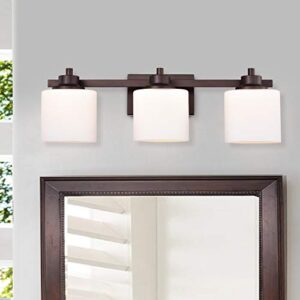 Chloe Lighting Lighting SOLBI Contemporary 3 Light Oil Rubbed Bronze Bath Vanity Fixture 24'' Wide (CH21036RB24-BL3)