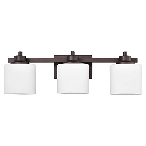 Chloe Lighting Lighting SOLBI Contemporary 3 Light Oil Rubbed Bronze Bath Vanity Fixture 24'' Wide (CH21036RB24-BL3)