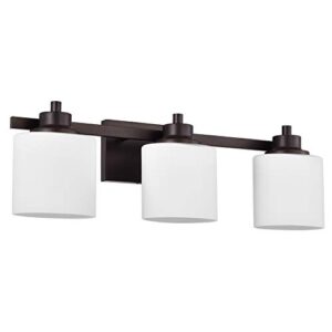 Chloe Lighting Lighting SOLBI Contemporary 3 Light Oil Rubbed Bronze Bath Vanity Fixture 24'' Wide (CH21036RB24-BL3)