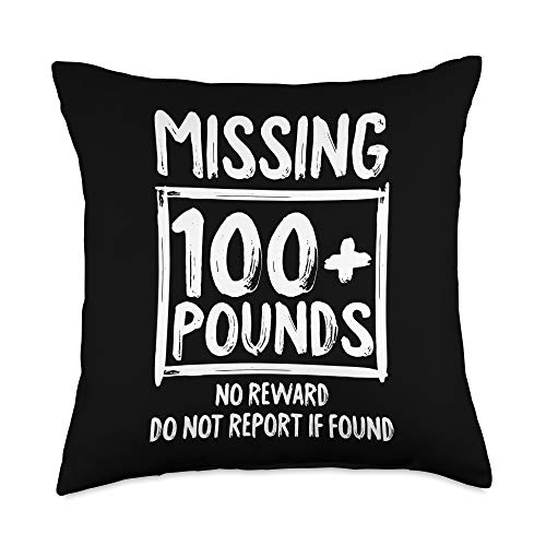 Bariatric Surgery Pillows Gastric Sleeve Gifts 100 Pounds Lost Bariatric Surgery Funny Gastric Sleeve Gift Throw Pillow, 18x18, Multicolor