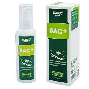 koika bac+ aquarium probiotics, immunity boosting, disease resistance & improve the digestive system (bac+,105ml)