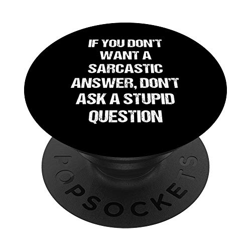 Funny Sarcastic Saying Quote Shirt Humor Fun Gift PopSockets PopGrip: Swappable Grip for Phones & Tablets