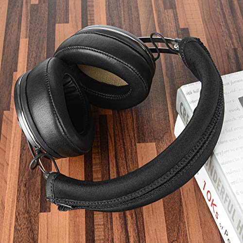 Geekria Headband Cover Compatible with Sennheiser Momentum 2 3 Over-Ear, Momentum 2 On-Ear, HD201 Headphones/Headband Protector/Headband Pad Repair Part, Easy DIY Installation (Black)