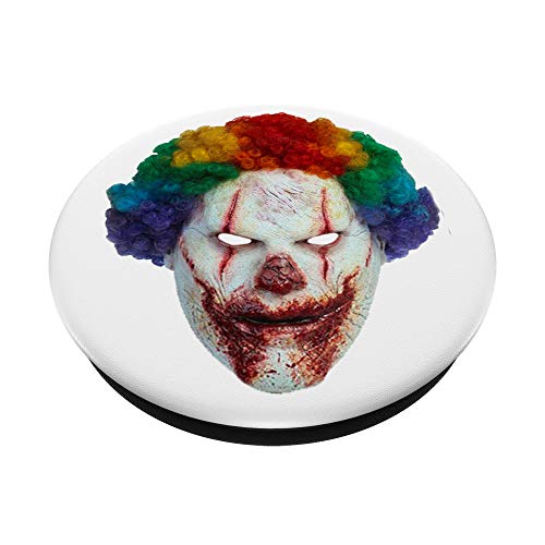 Horror Scary Halloween Face Mask Clown Design Gift PopSockets PopGrip: Swappable Grip for Phones & Tablets