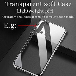 AQGG for Doogee S96 Pro [6.22"] Case, 2 Pack Soft Silicone Bumper Shell Transparent+ Black Flexible Rubber Phone Protective Cases TPU Cover for Doogee S96 Pro