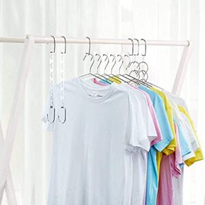 Magic Clothing Hangers Space Saving Sturdy Metal Hangers Wardrobe Closet Organizer Space Saving Hanger Pack of 6 Cascading Hangers