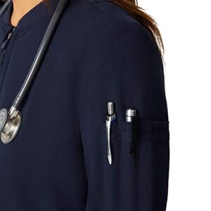 FIGS Bellery Scrub Jacket for Women — Navy, L