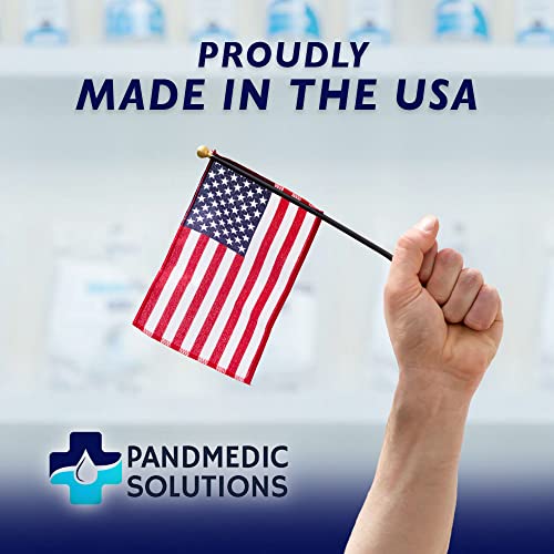 PandMedic Disposable Face Mask MADE in USA | Premium Medical American 3 Ply Safety Face Masks Breathable With Elastic Ear Loops - 50ct Resealable Bag