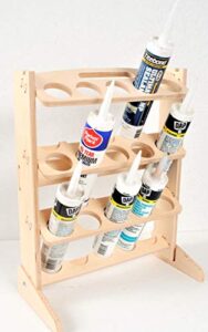 caulking tube holder storage rack caddy. holds 15 tubes