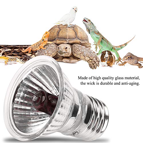 Hilitand Reptile Light Bulb,1Pc UVA UVB Reptile Heating Light Bulb Full Spectrum 2.0 Sunlight Lamp for Snake Turtle Pet (25W),Durable